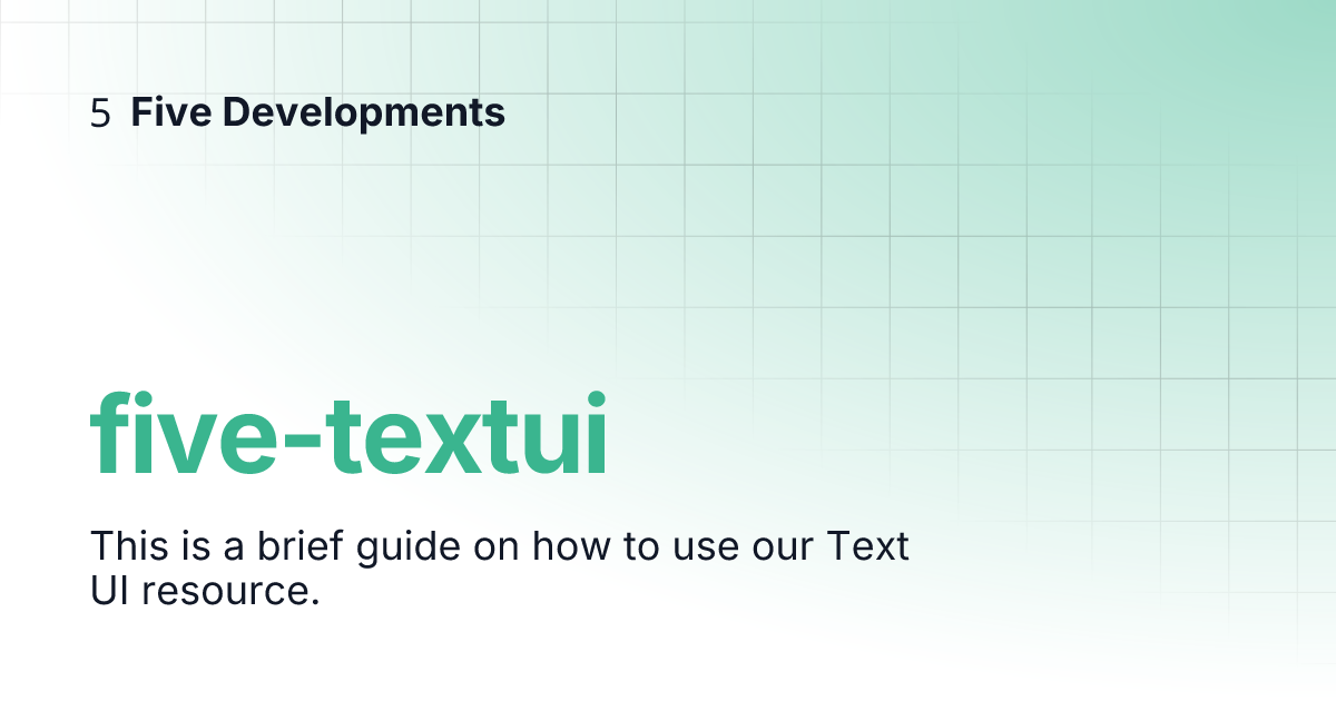 five-textui | Five Developments five-textui | Five Developments
